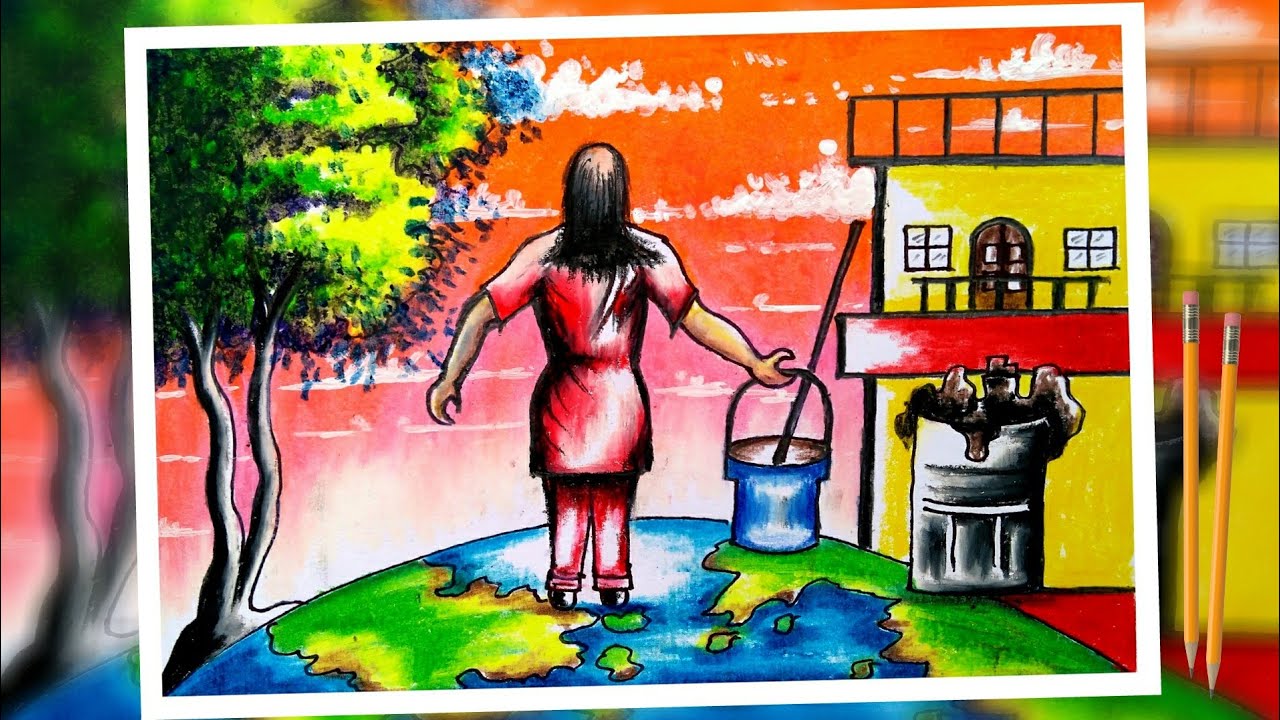 Swabhav Swachhata Sanskaar Swachhata drawing/swachh Bharat abhiyan ...