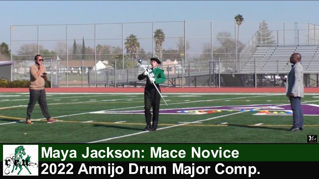 Maya Jackson, Rodriguez HS Mace Novice at 2022 Armijo Drum Major ...