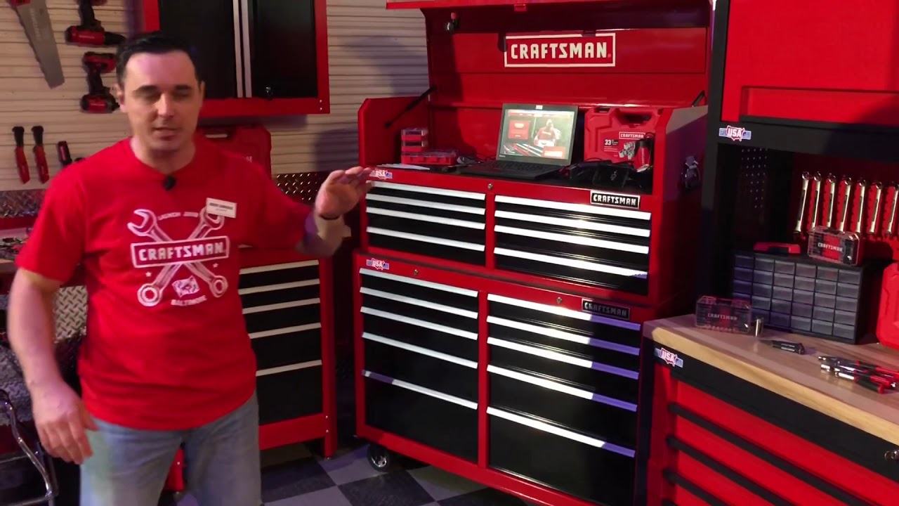 CRAFTSMAN Tool Chest with Power station for charging your laptop and ...