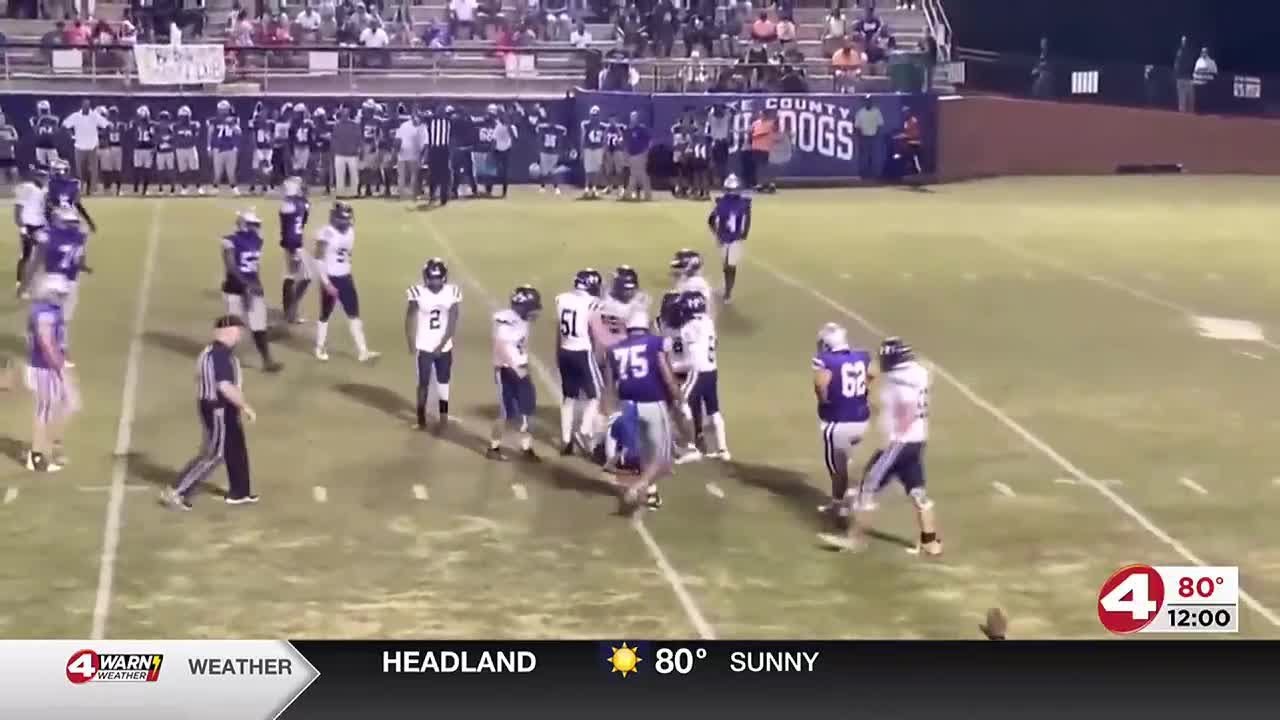 Rams football reinstated following on-field brawl - YouTube