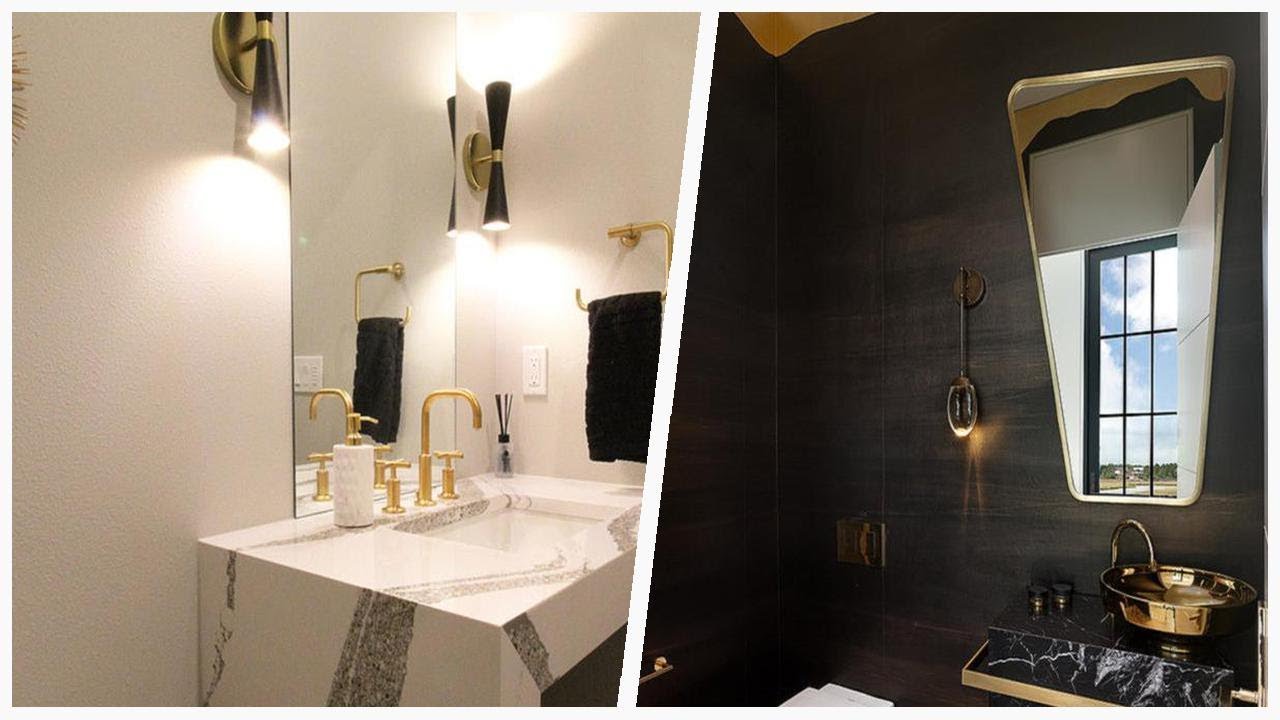 75 Wallpaper Ceiling And Vaulted Ceiling Powder Room Design Ideas You ...