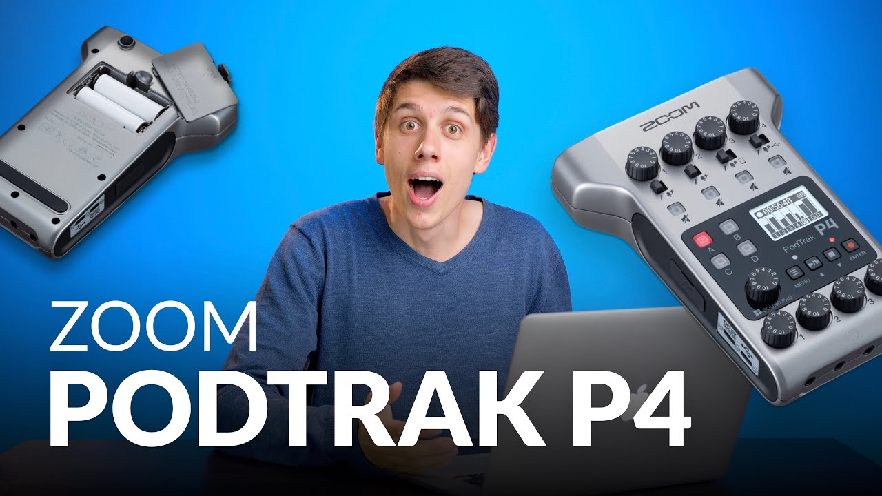 Zoom Podtrak P4 - Portable Multitrack Podcast Recorder - YouTube