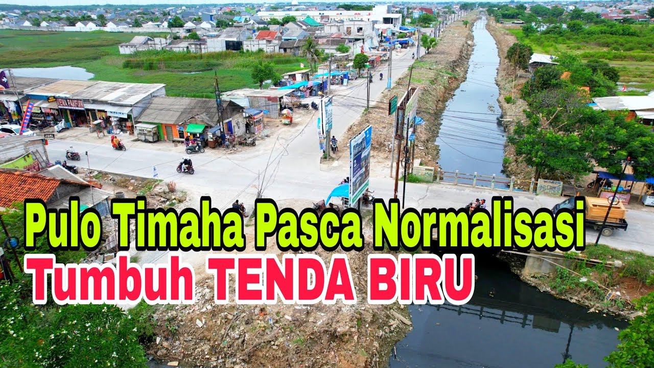 pulo timaha pasca penertiban bangunan liar & normalisasi, kini tumbuh ...