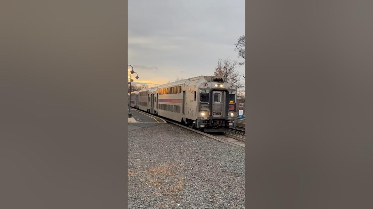 NJT 7059 leads 5742 with Mike w/ a Darth Vader,Jingle Bells,& Rudolph the red nosed reindeer ...