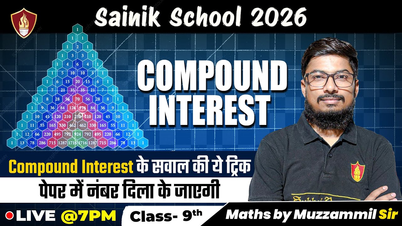 AISSEE Coaching | Maths Compound Interest Questions | Sainik School ...