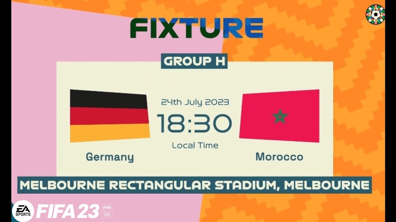 Germany vs Morocco | Fifa Women's World Cup 🇩🇪 🇲🇦 | Fifa 23 | PS5 | 4K ...
