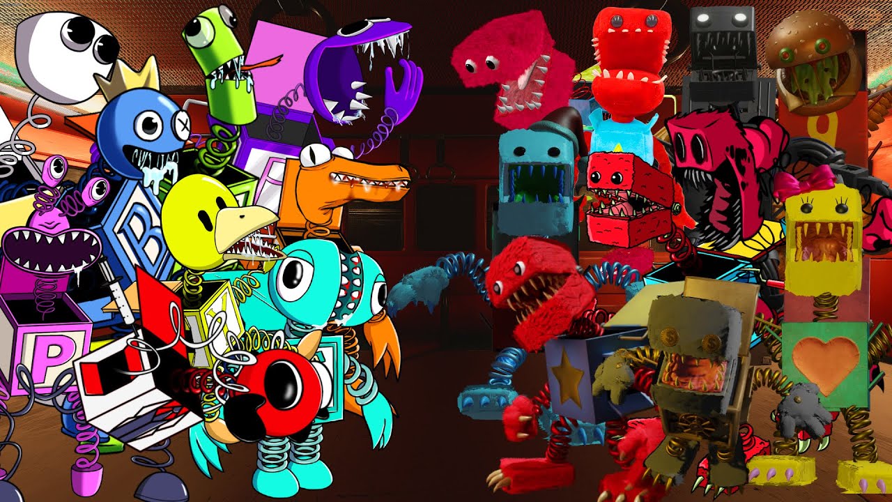 ALL Boxy Boo VS ALL Boxy Rainbow Friends 🎶 Friday Night Funkin' (Roblox ...