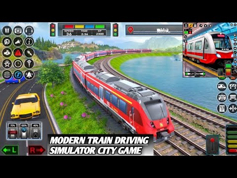 MODERN TRAIN DRIVING SIMULATOR CITY GAME 😎🔥 // VIDEOS GAME 🎮 // VIRAL ...