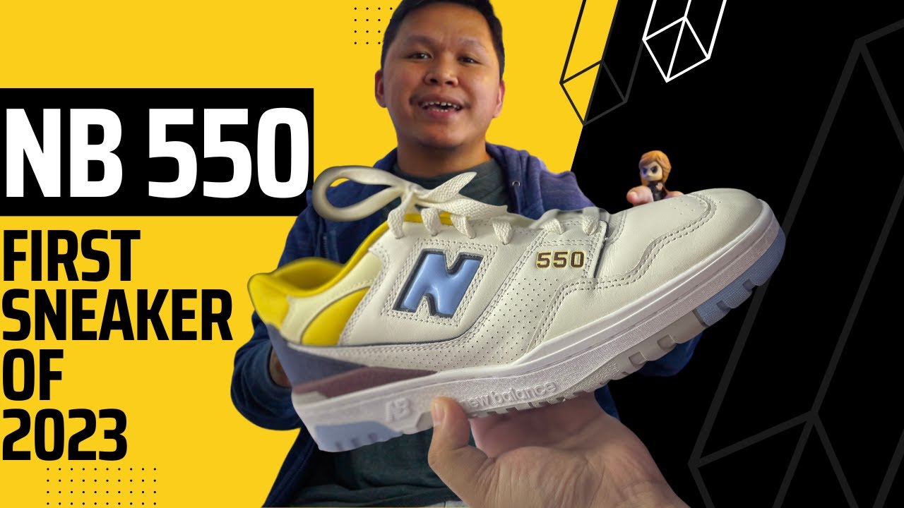First Sneaker of 2023 New Balance 550! Comfort level is great - YouTube