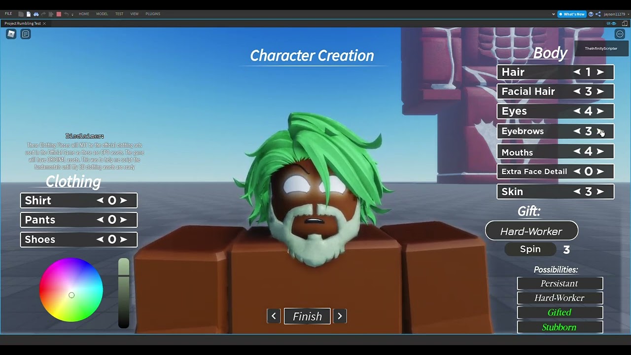 Project Rumbling Character Customization Roblox Studio YouTube Project Rumbling Character Customization Roblox Studio YouTube