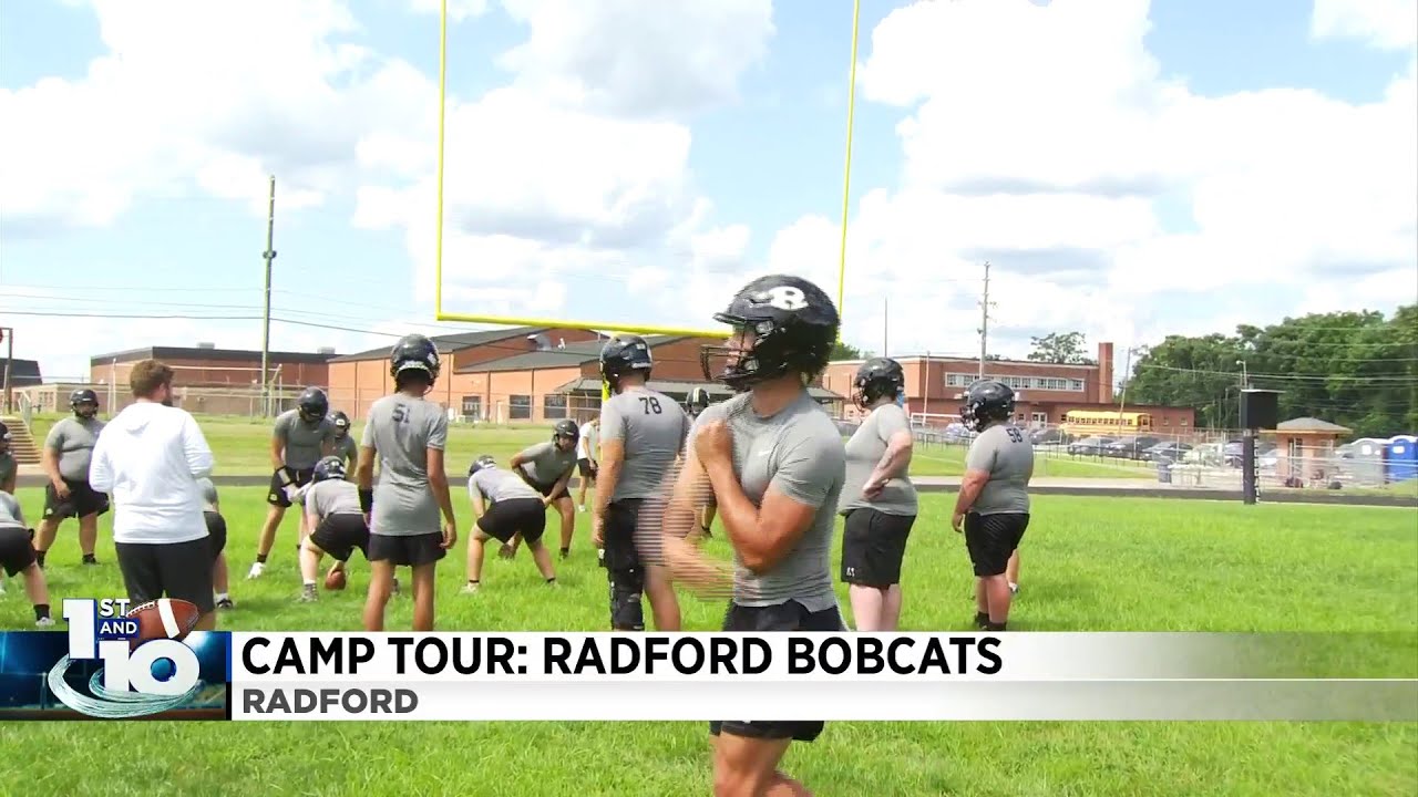 1st and 10 Camp Tour Radford Bobcats - YouTube