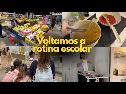 Sozinha com as crianças | voltamos a rotina escolar 