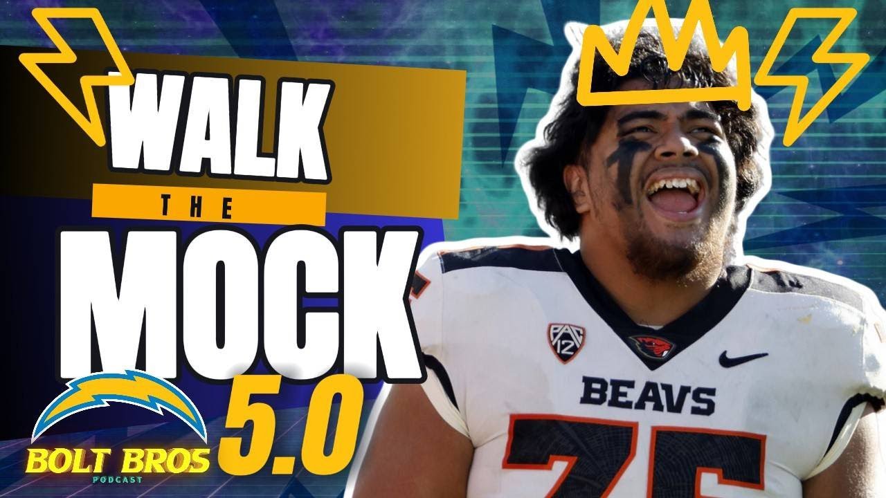 Chargers Walk the Mock 5.0 NFL Draft | Bolt Bros | NFL - YouTube