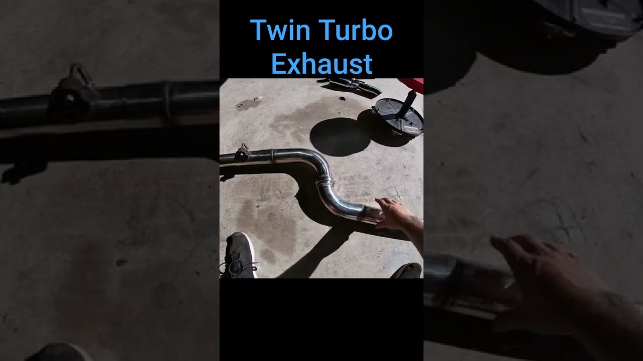 Building a Twin Turbo Exhaust - YouTube