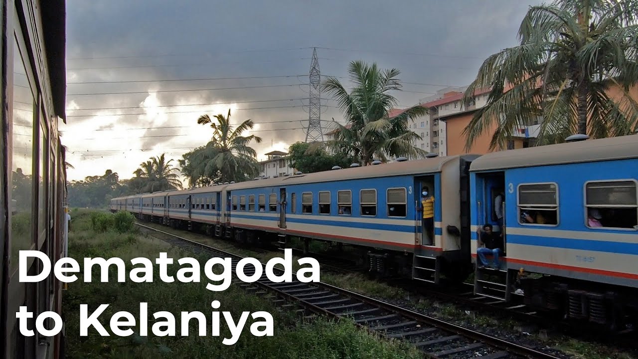 Dematagoda to Kelaniya Full Train Journey in Sri Lanka - YouTube