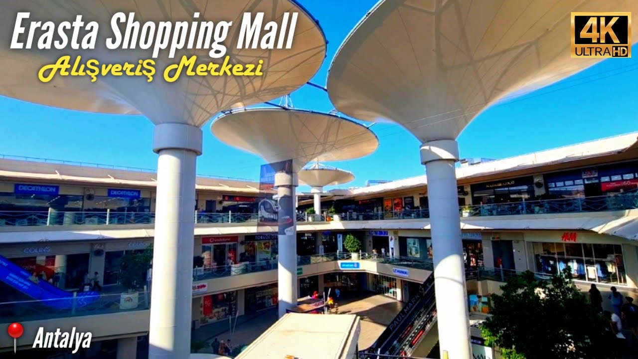 Antalya Erasta Shopping Mall Walking Tour 4K (2024) | The Singapore of ...