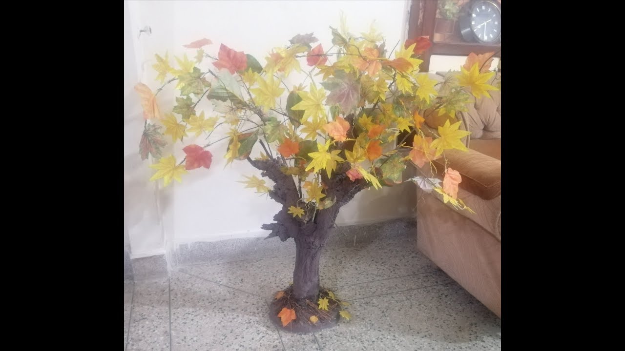 DIY- artificial tree / Top autumn tree hacks /How to make maple tree ...