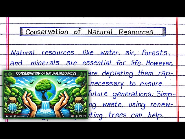 What Is Conservation Of Natural Resources