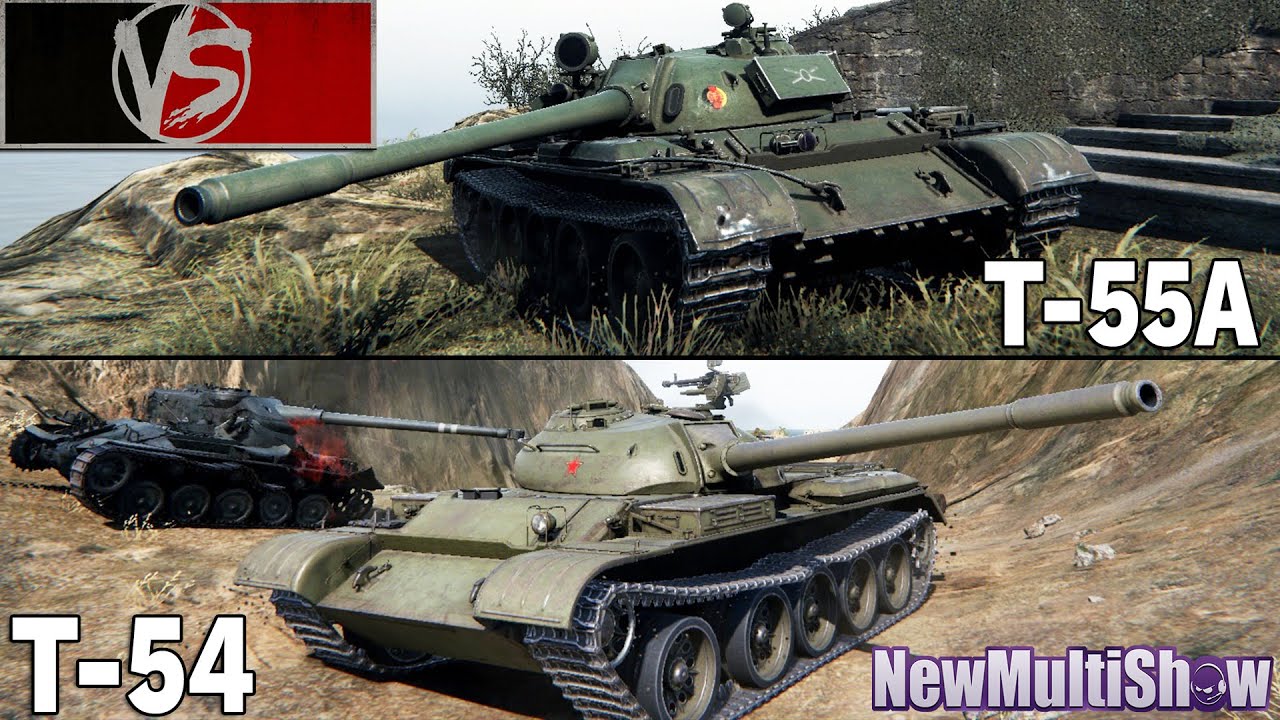 T-54 vs T-55A - Czy klon jest lepszy? - World of Tanks - YouTube