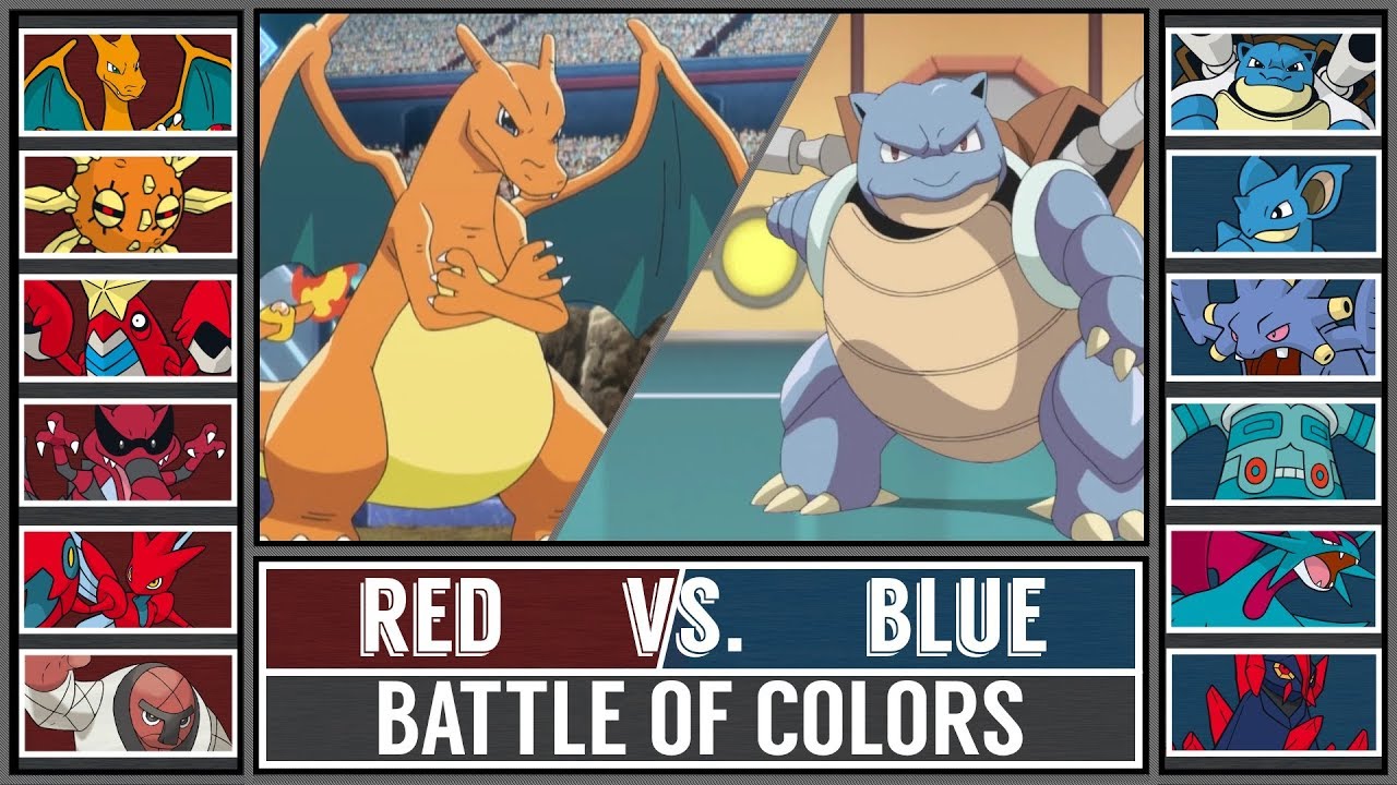 Battle of Colors: RED vs. BLUE POKÉMON (Pokémon Sun/Moon) - YouTube