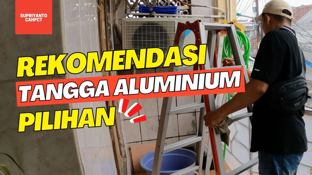 TANGGA ALUMINIUM LIPAT MERK ROYAL AMAN UNTUK CUCI AC DAN LAIN ...