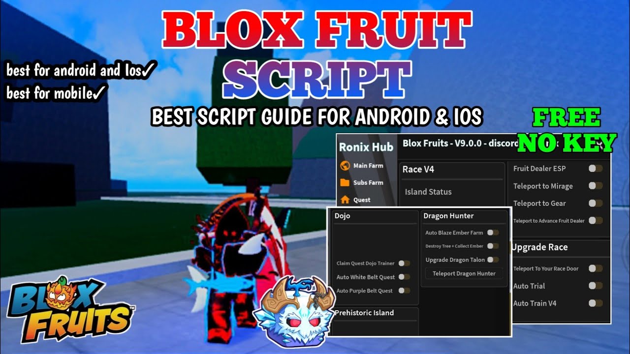 UPDATE BLOX FRUIT🍎 SCRIPT GUIDE 2025 RONIX HUB | LATEST UPDATE | AUTO ...