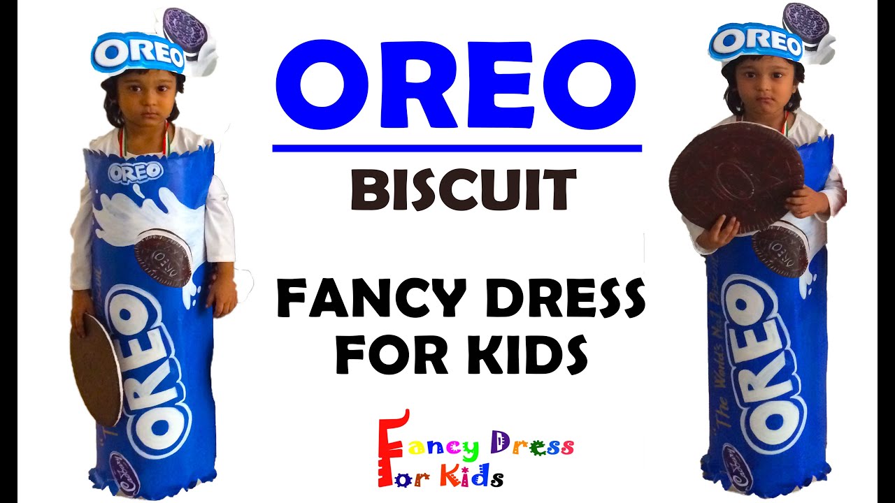 OREO BISCUIT FANCY DRESS/HOW TO MAKE/DIY/ADVERTISEMENT THEME FANCY ...