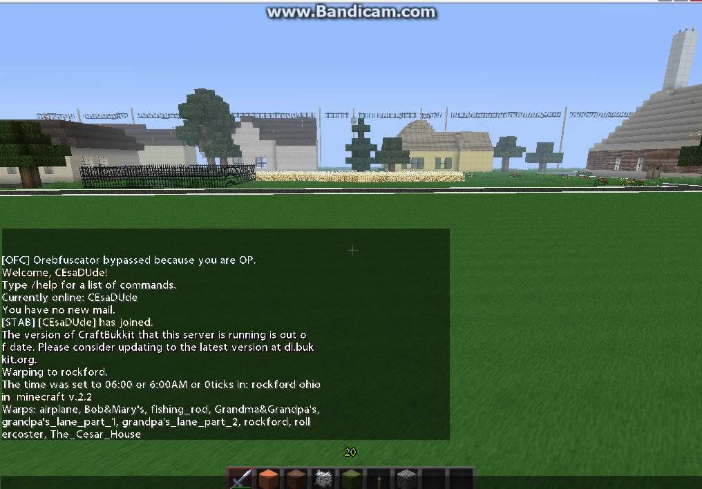 Mercer County Ohio in minecraft project! - YouTube