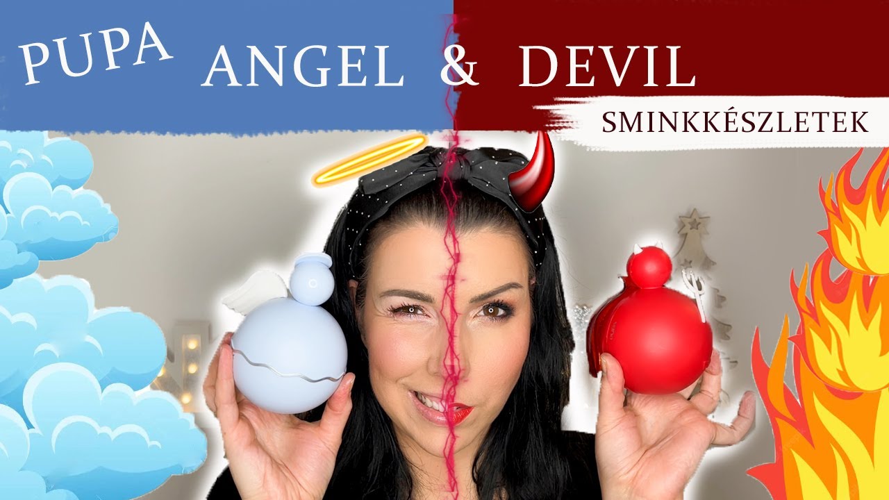PUPA ANGEL & DEVIL SMINKKÉSZLETEK // 2 Smink & Swatch // - YouTube