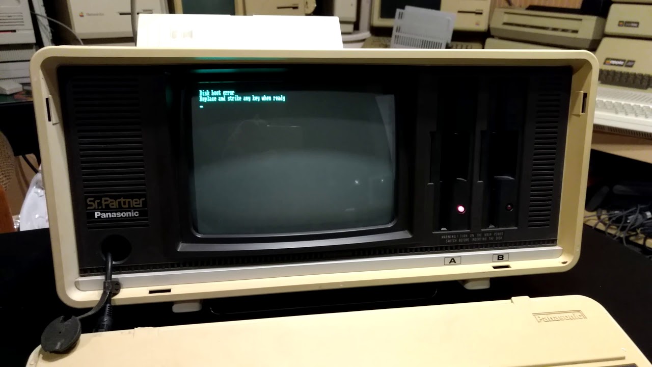 Panasonic Sr Partner MS-DOS Portable Computer - YouTube