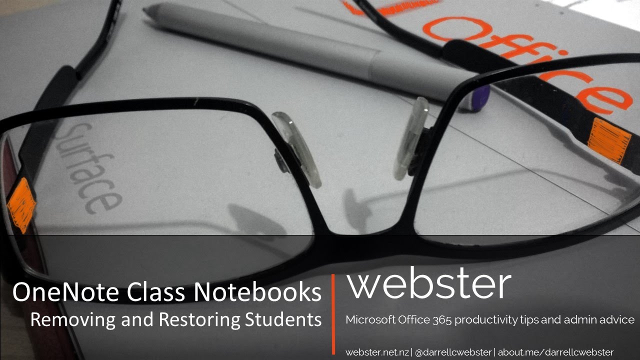 OneNote Class Notebooks: Removing and Restoring Students - YouTube