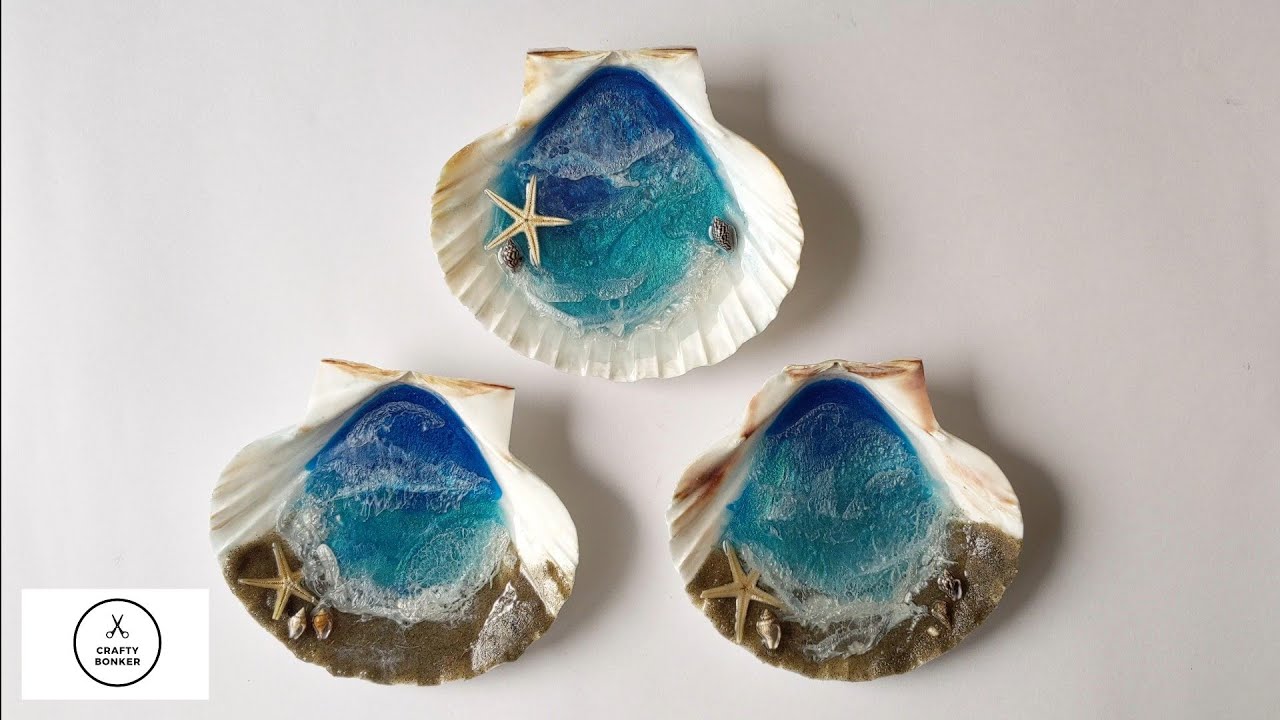 [7] How to make resin beach in a shell (with voice over) - YouTube