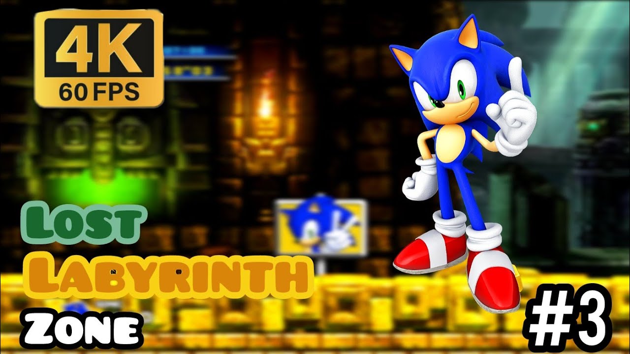 Sonic 4 Episode 1 gameplay : Lost labyrinth zone - special stage 7 ...