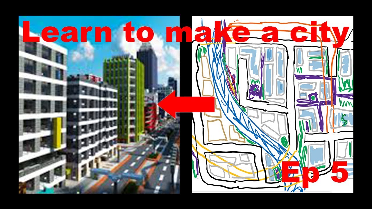 How to plan a city in Minecraft - City Builders Ep 5 - YouTube