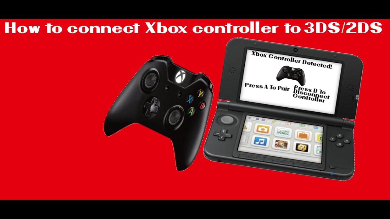 How to connect an Xbox controller to a 3DS/2DS - YouTube