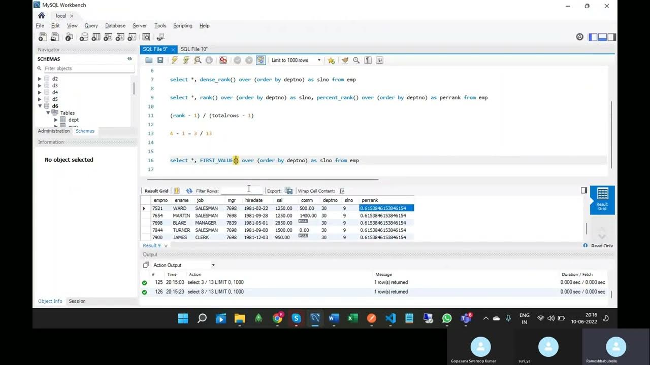 Part 10 - Windows Functions in MySQL - YouTube
