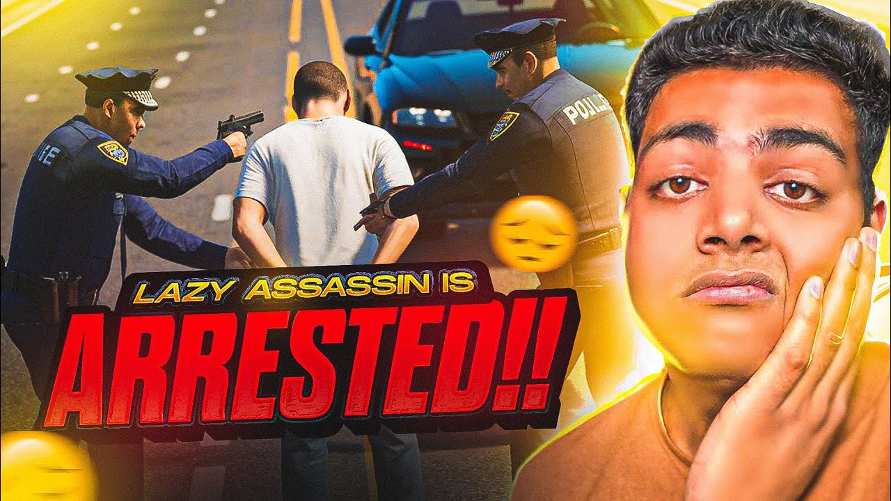 Police Arrest @LazyAssassin and Take Him to Jail | Grand RP | #3 - YouTube