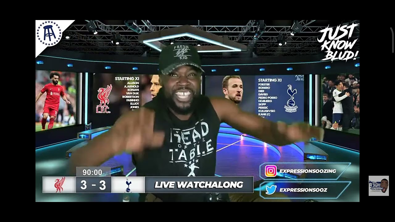 @Expressions Oozing Liverpool vs Tottenham last minute reaction - YouTube