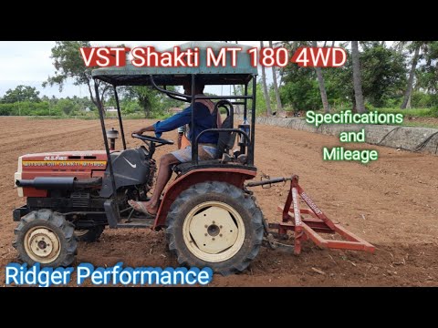 Vst shakti mt 180d tractor Cultivator Performance | mini Tractor ...