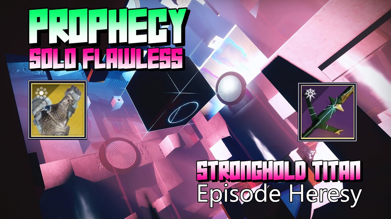 DESTINY 2 PROPHECY SOLO FLAWLESS TITAN - YouTube
