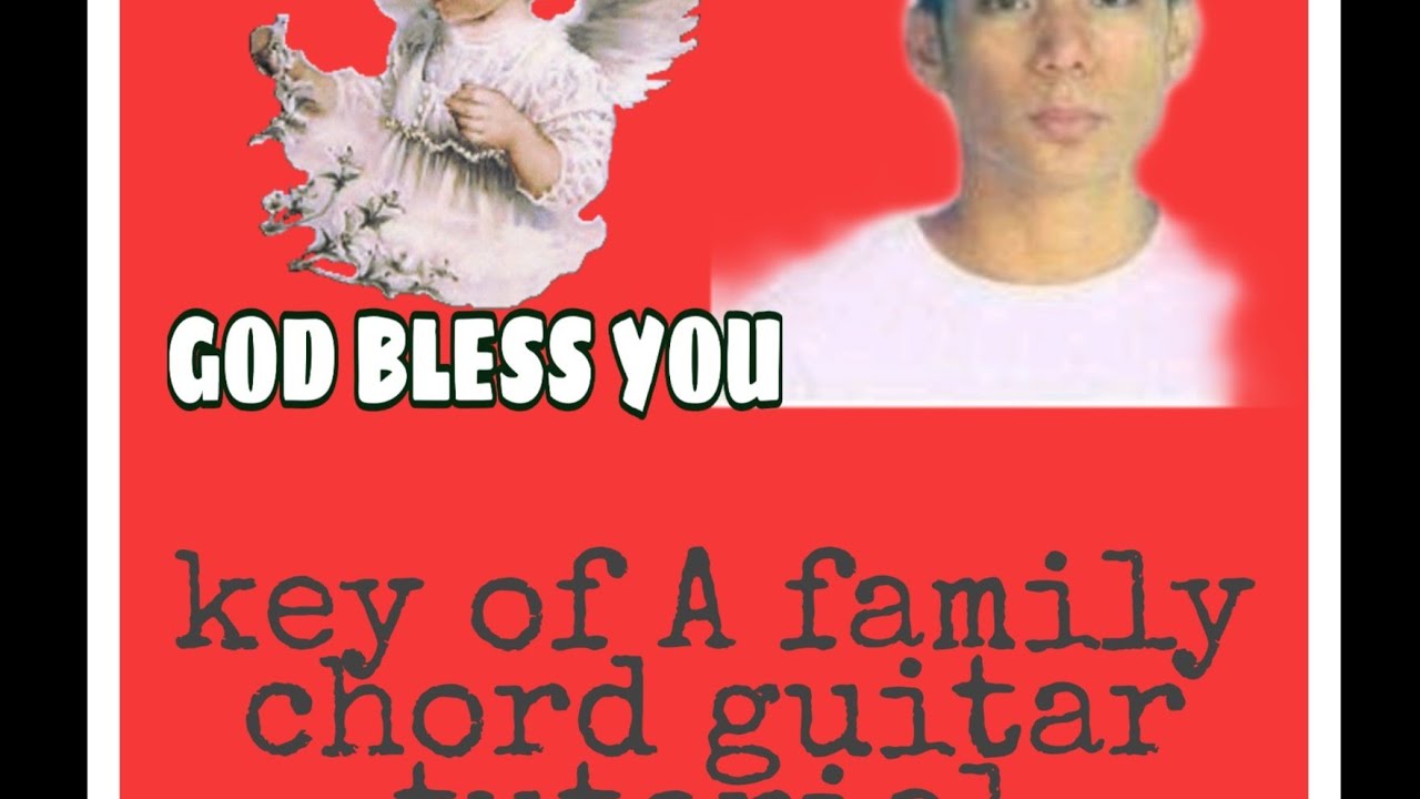 key of A family chord guitar tutorial - YouTube