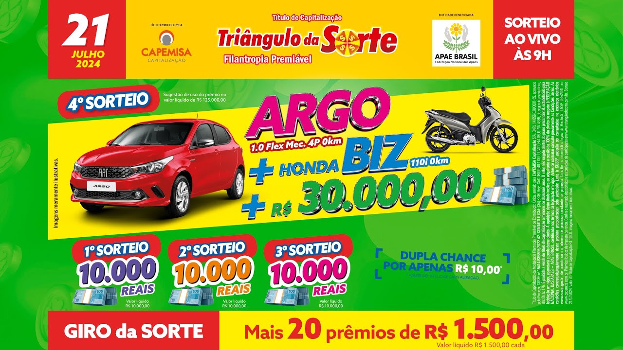 Triangulo da Sorte 21/07/2024 - YouTube