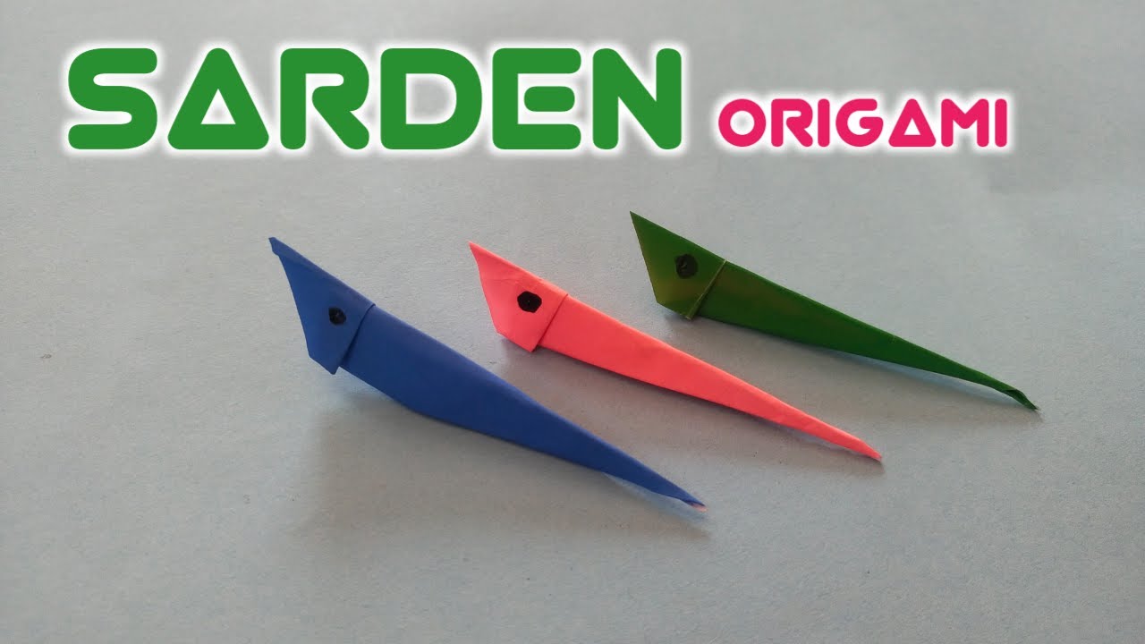 How to make Sardine origami easily - YouTube