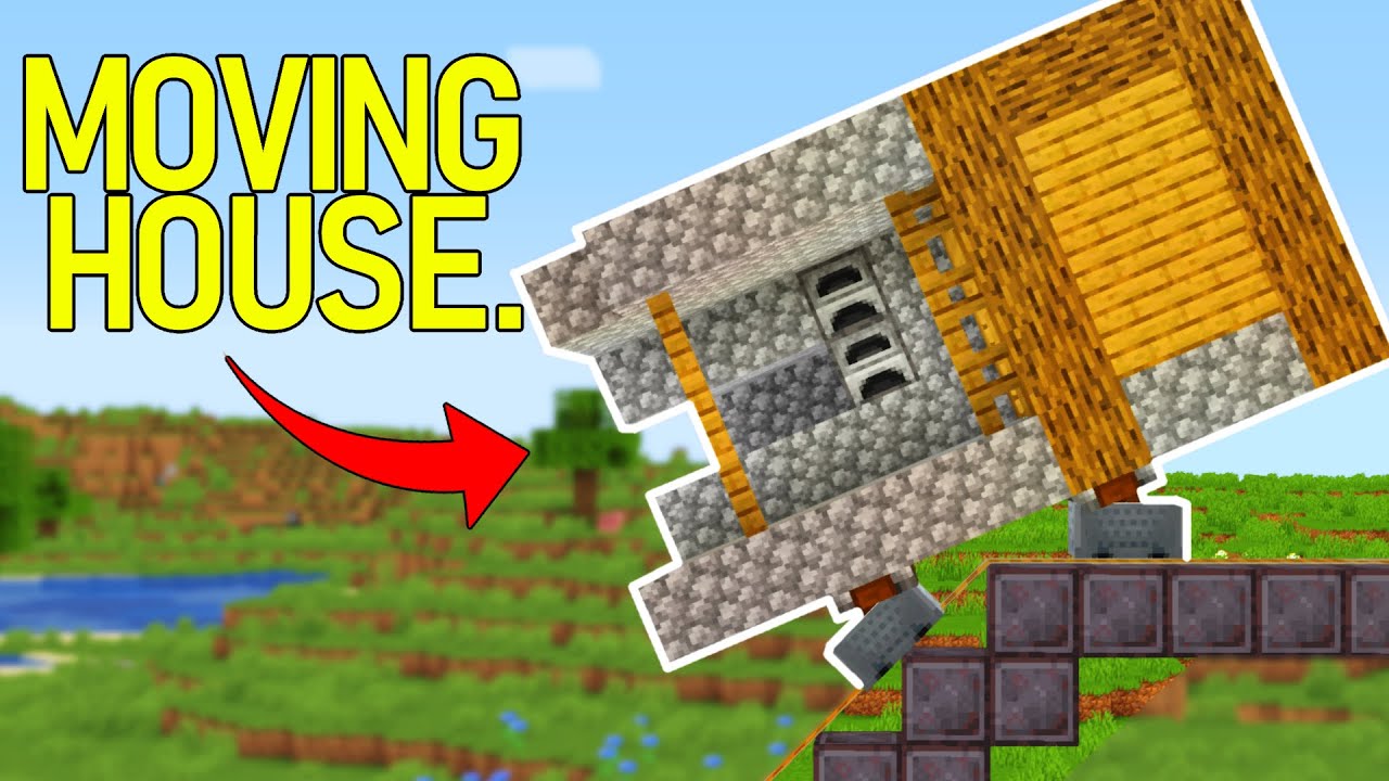 I made a Moving Village with the CREATE Mod! - YouTube