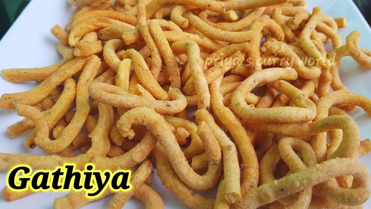 Gathiya recipe | Evening snacks | Easy snacks - YouTube