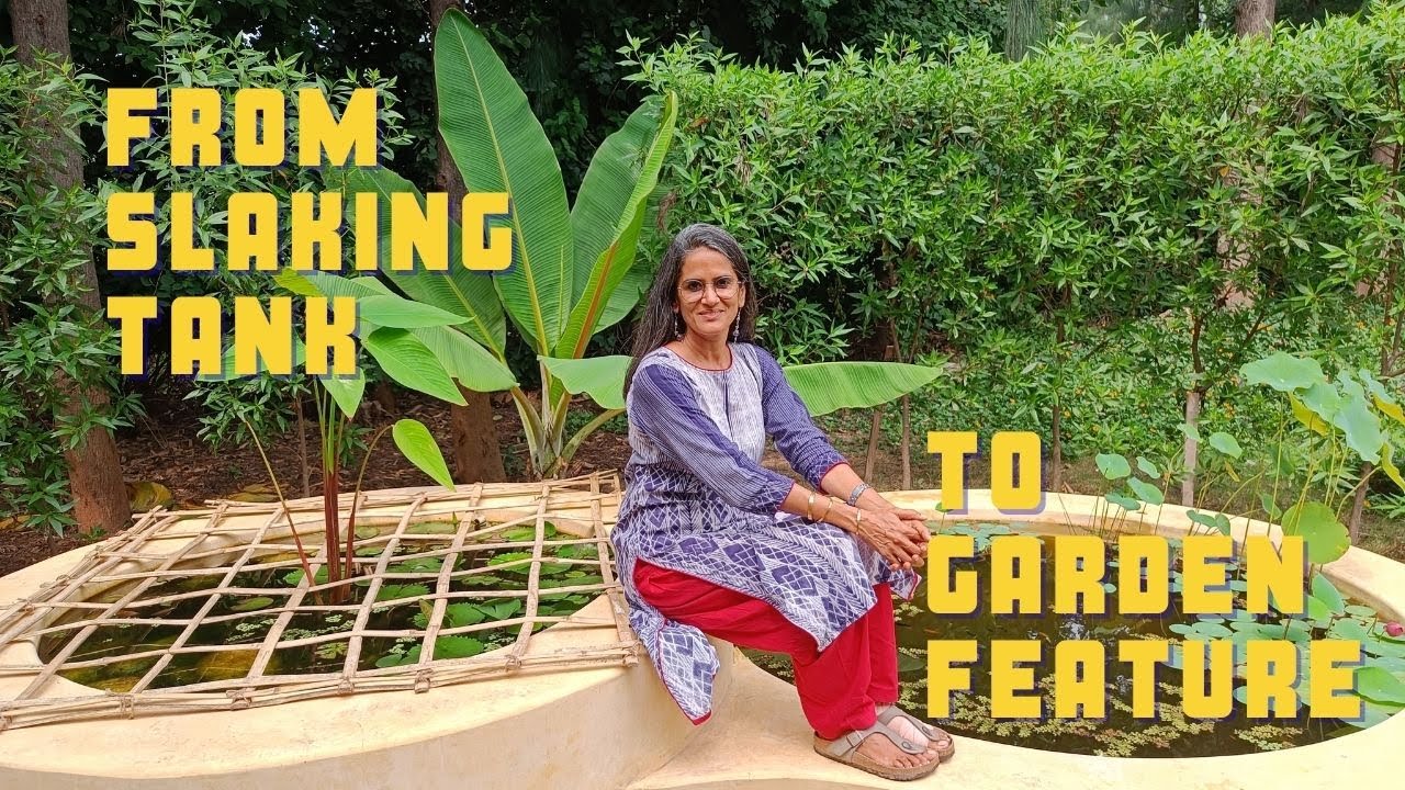 How to repurpose a Slaking Tank as a Garden Feature - YouTube