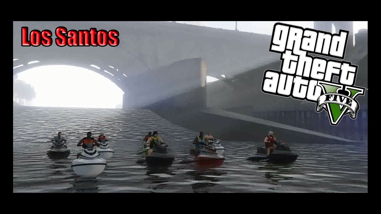GTA 5 - Los Santos Jet Ski Race 'PS4' - YouTube