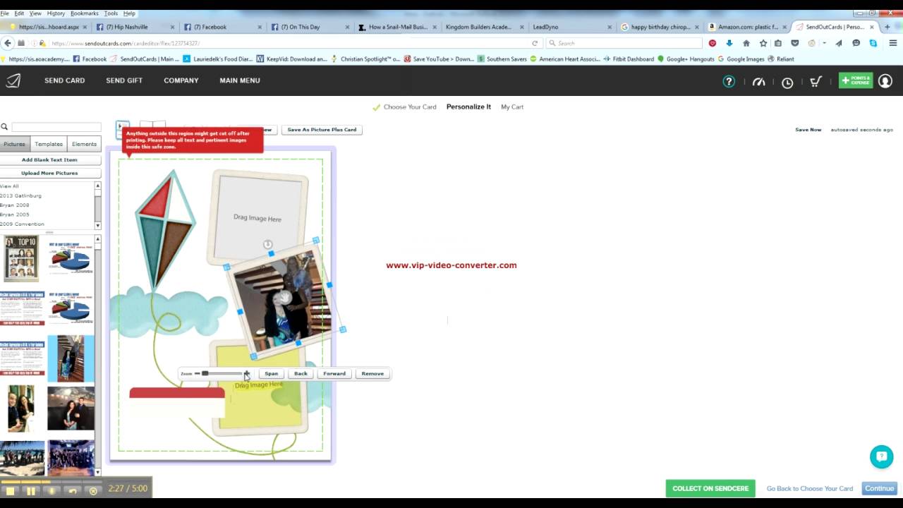 How to create and send a card in Send Out Cards - YouTube