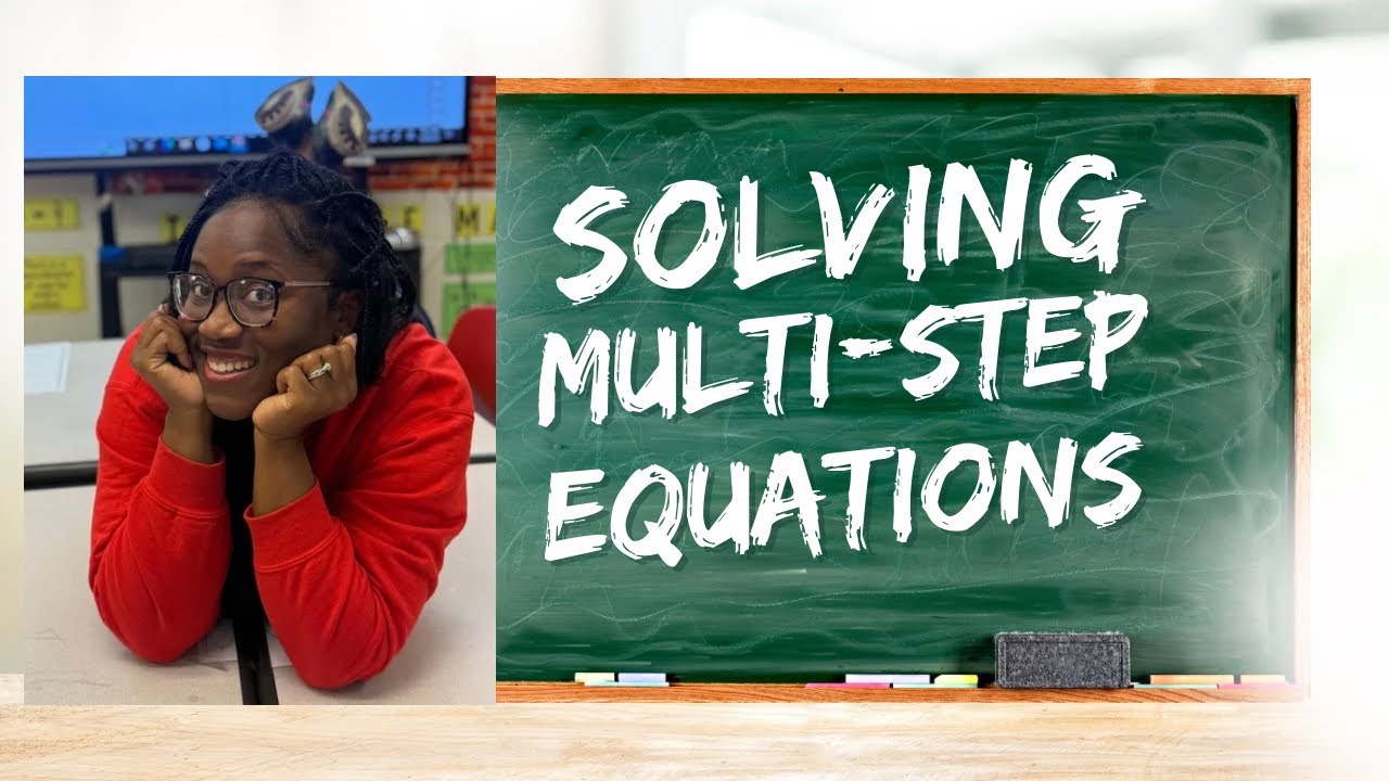 Solving MultiStep Equations (With Variables on One Side) - YouTube