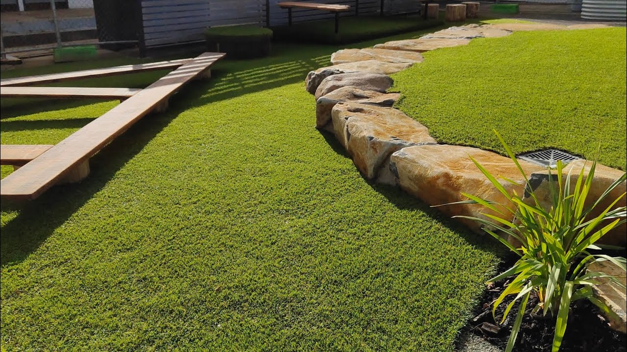 BEST TURF INSTALL EVER | 2 day synthetic grass landscaping project. # ...